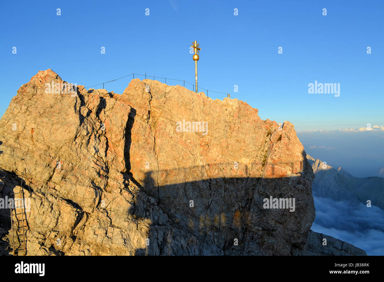 Zugspitze the highest mountain peak in Germany Stock Photo - Alamy