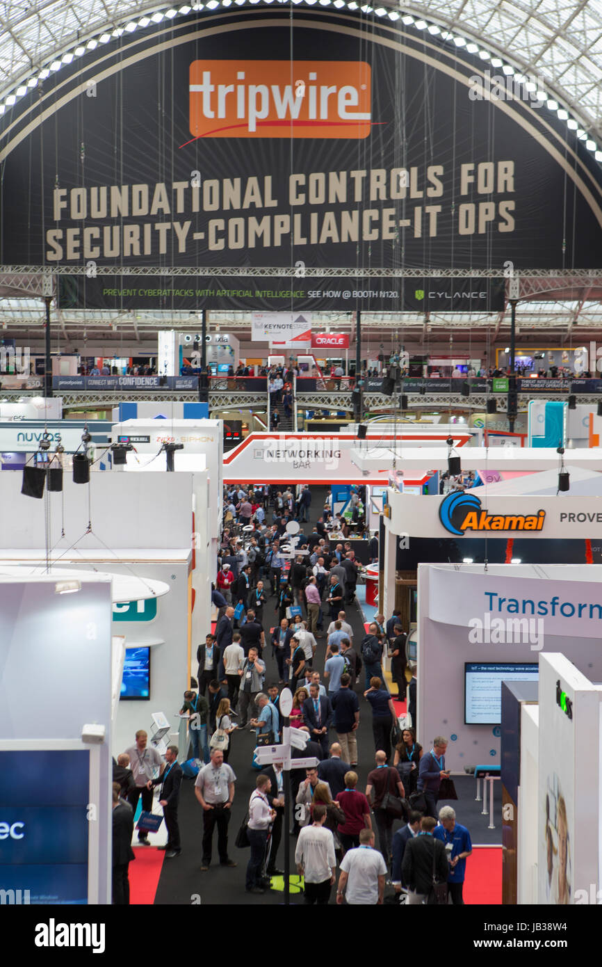 London, UK. 6th June, 2017. Infosec 2017, Olympia, London Stock Photo ...
