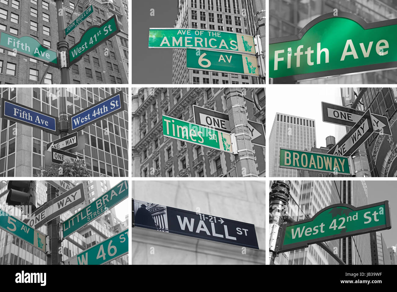 Collage of traffic signs hi-res stock photography and images - Alamy