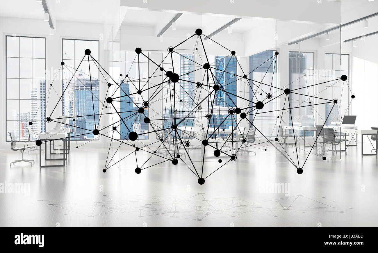 Networking and wireless connection as concept for effective modern ...