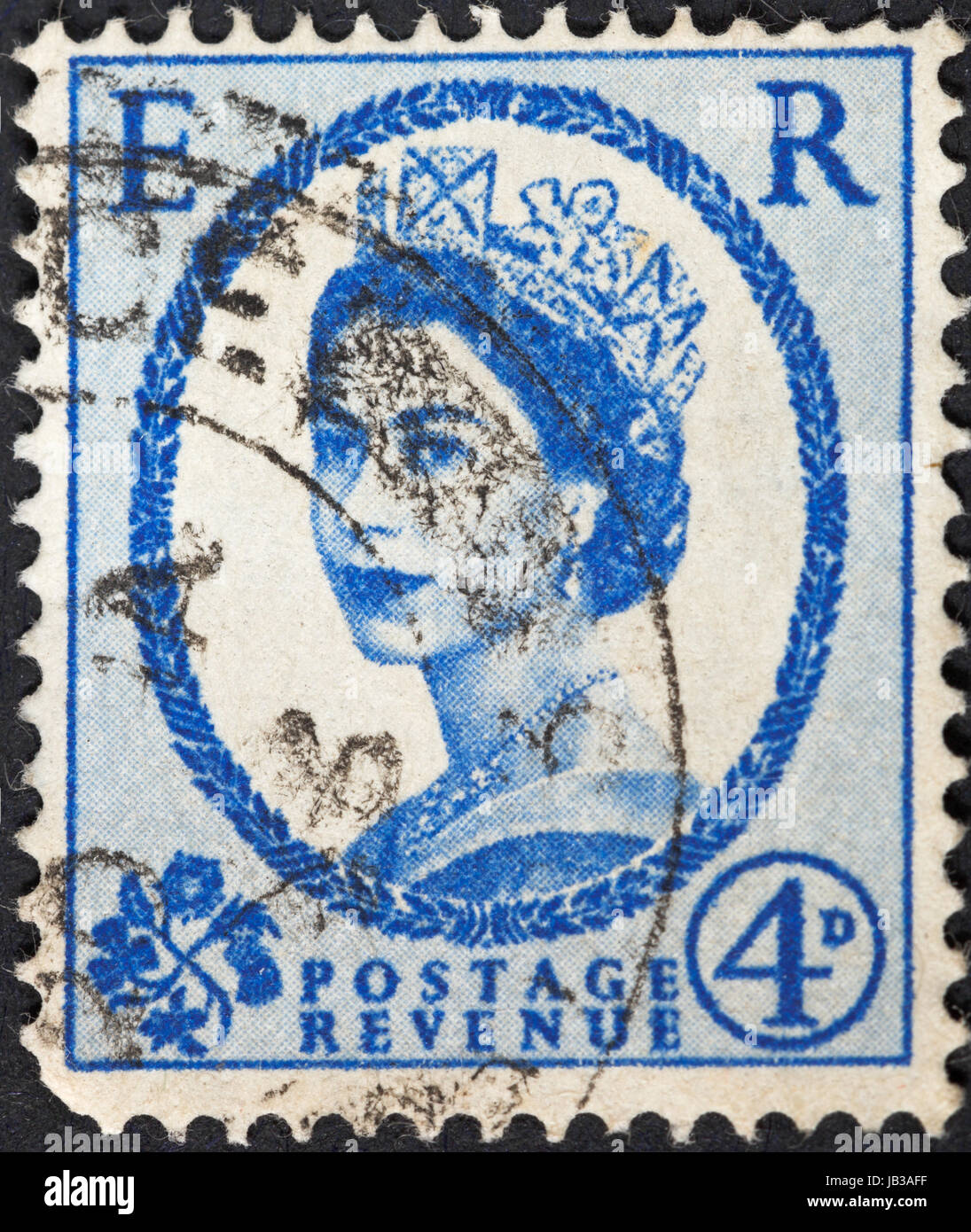 United Kingdom Circa 1952 A Postage Stamp Printed In The United