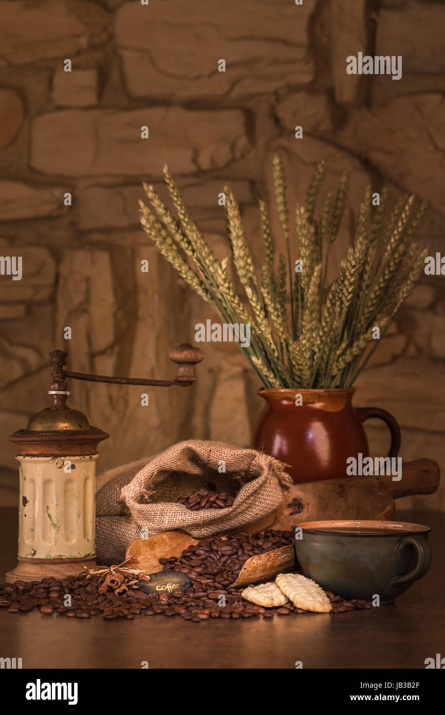 coffee still life Stock Photo - Alamy