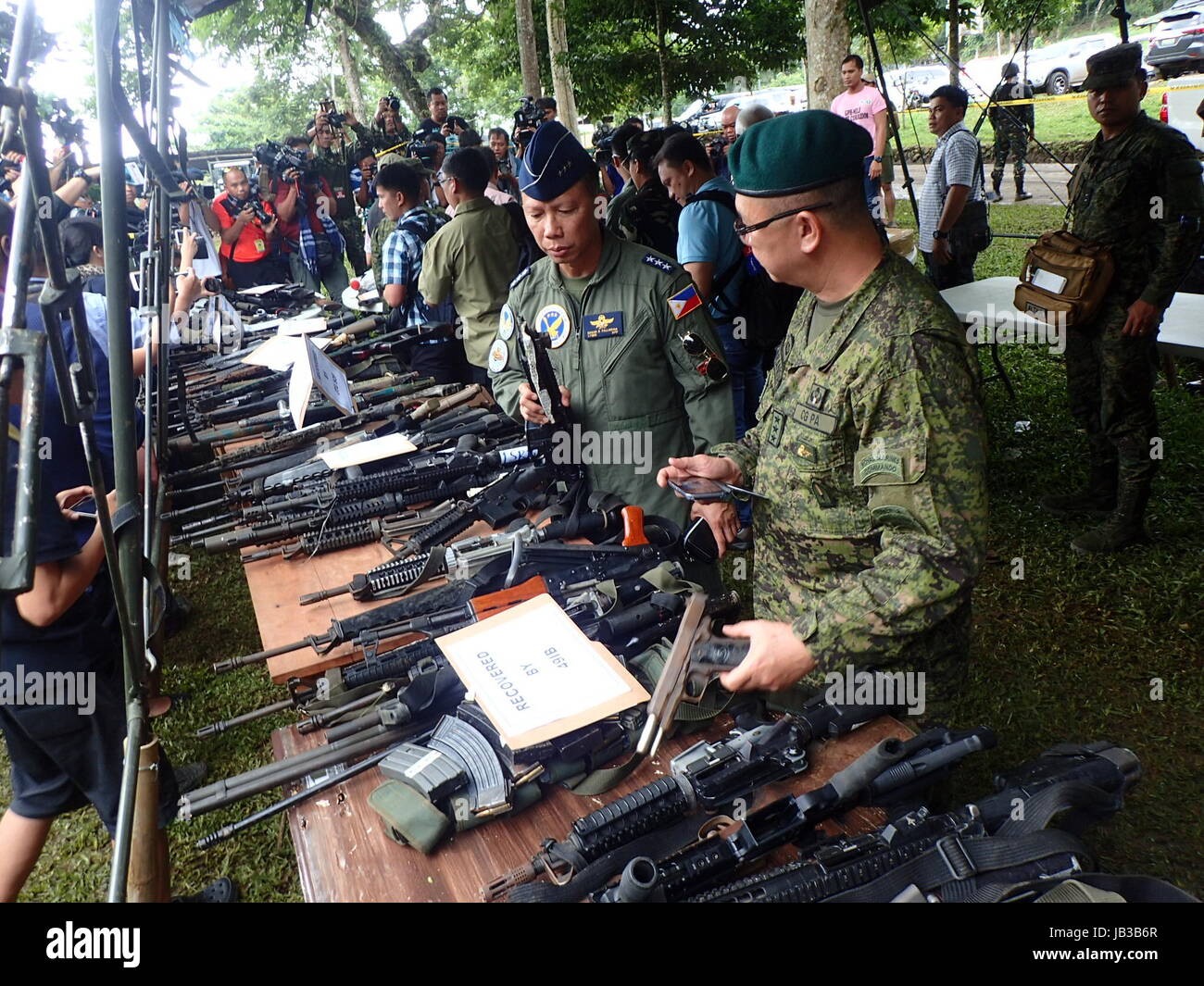 Marawi, Philippines. 08th June, 2017. Seized ammunitions from the Maute ...