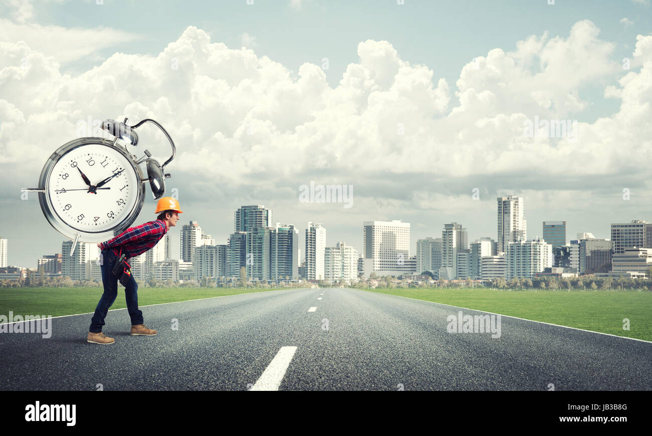 Construction contract deadline Stock Photo - Alamy