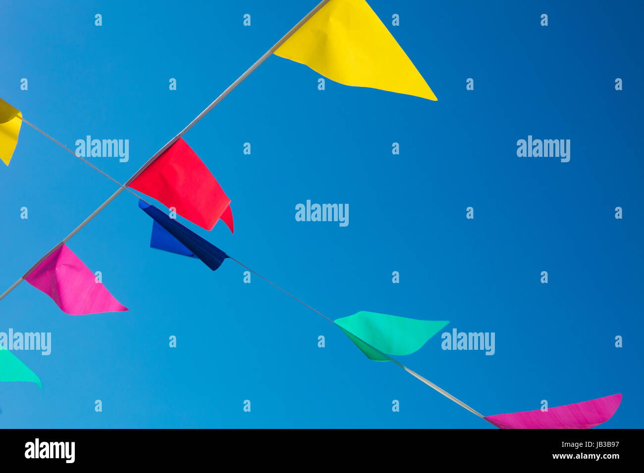 Happy birthday party background flags hi-res stock photography and ...