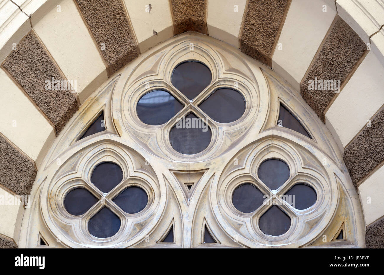 round decorative window Stock Photo - Alamy