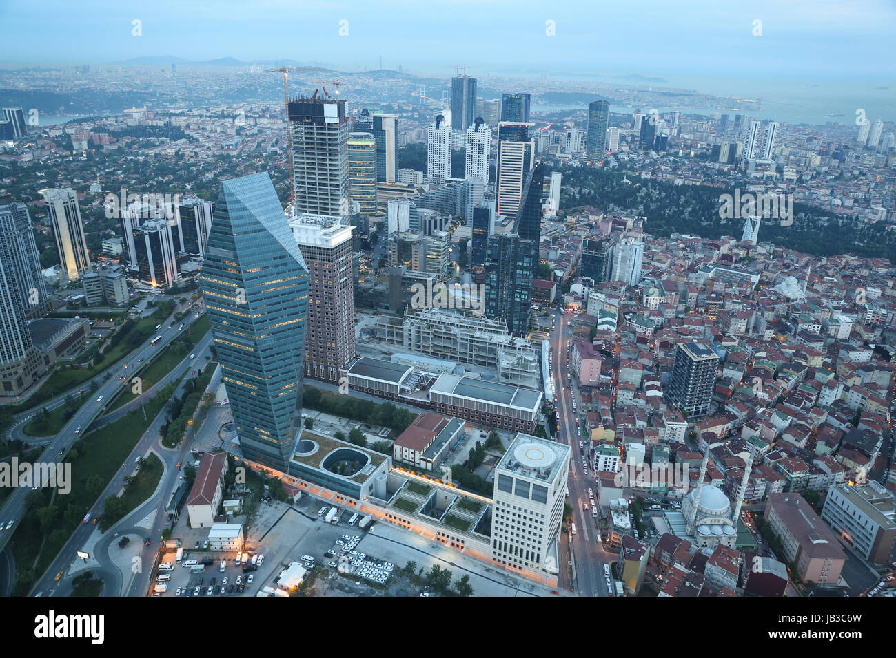 Aerial view of Istanbul City in Turkey Stock Photo - Alamy