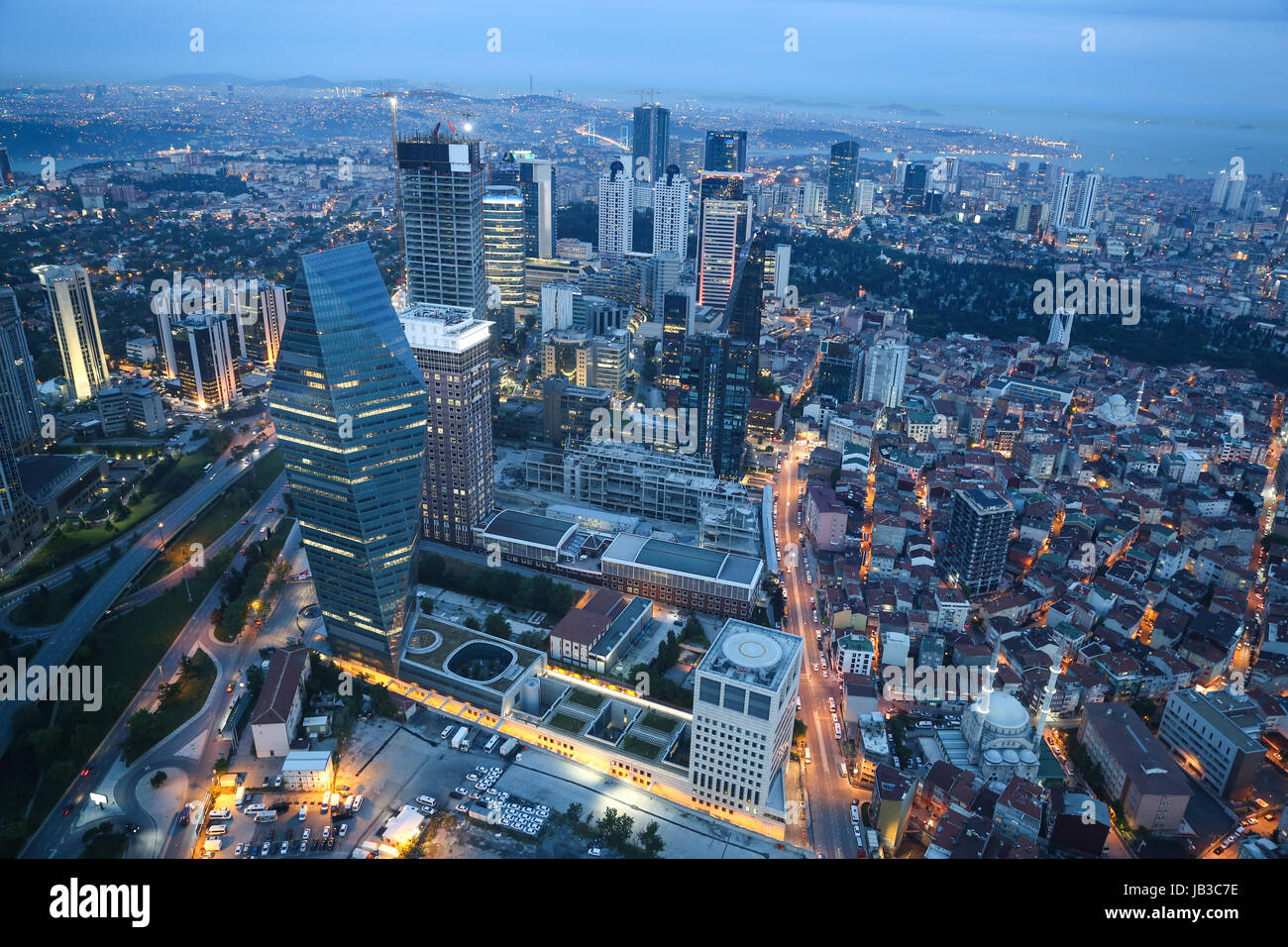 Aerial view of Istanbul City in Turkey Stock Photo - Alamy