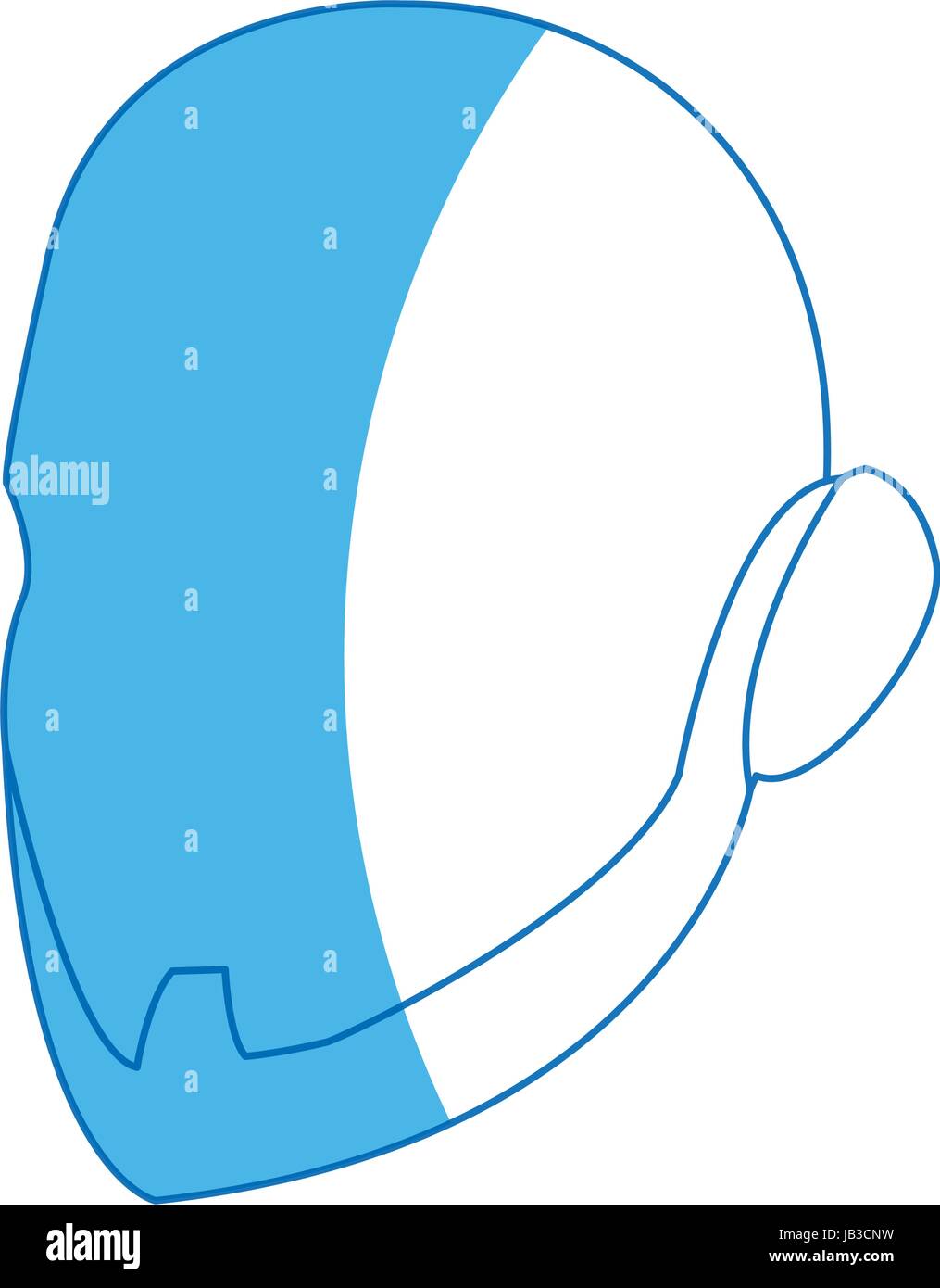 head man silhouette contour hair profile Stock Vector Image & Art - Alamy