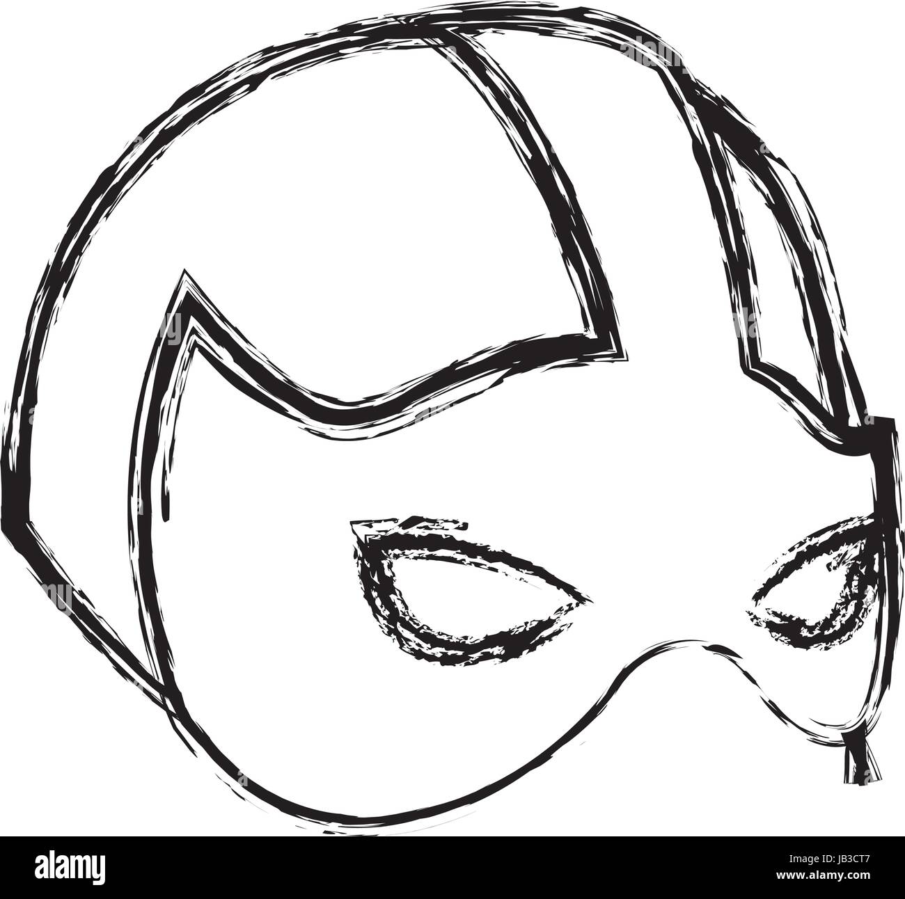 mask for face character super hero in the style of comics Stock Vector ...