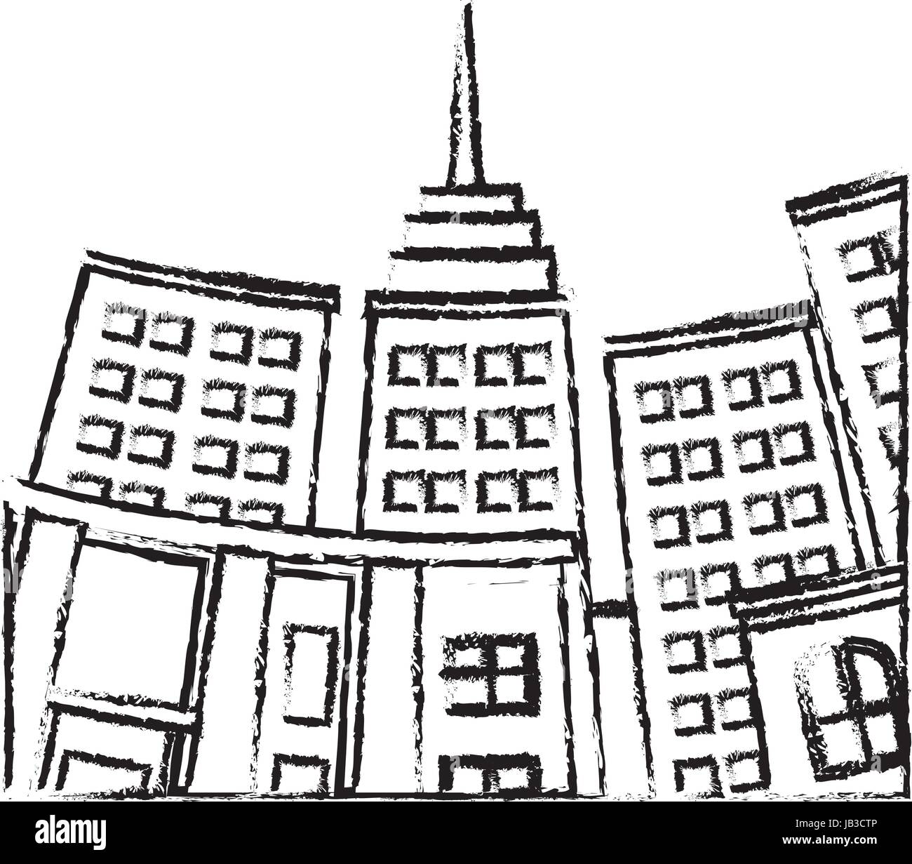 Tall modern highrise building Stock Vector Images - Alamy
