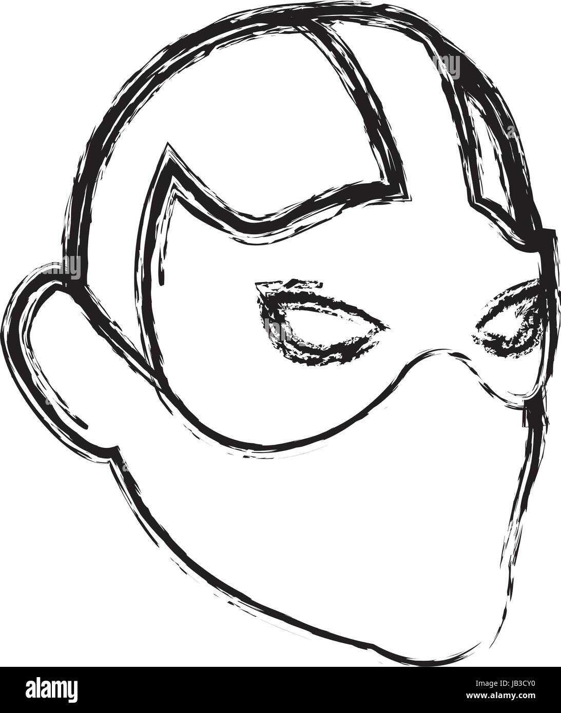 superhero man face male with the mask Stock Vector Image & Art - Alamy