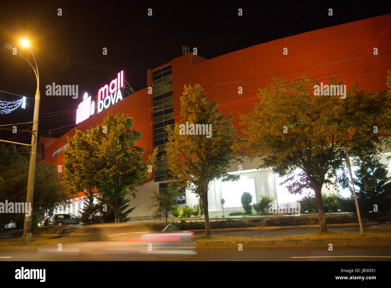 Chisinau, Moldova, MallDova Shopping Center by night Stock Photo - Alamy