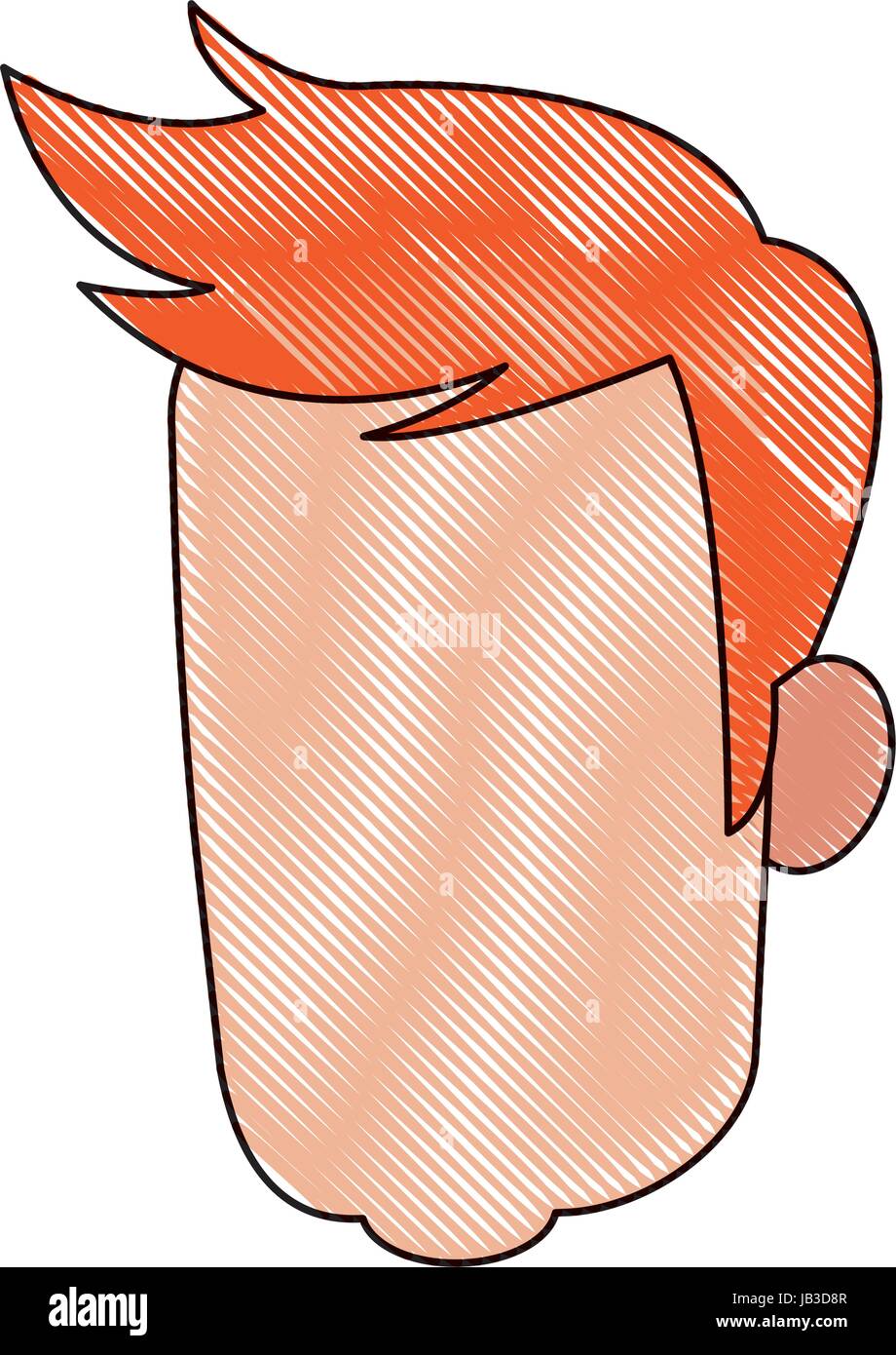 head man male avatar character hair style Stock Vector Image & Art - Alamy