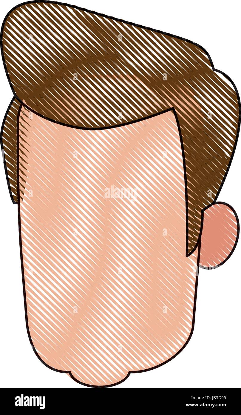 head man male avatar character hair style Stock Vector Image & Art - Alamy