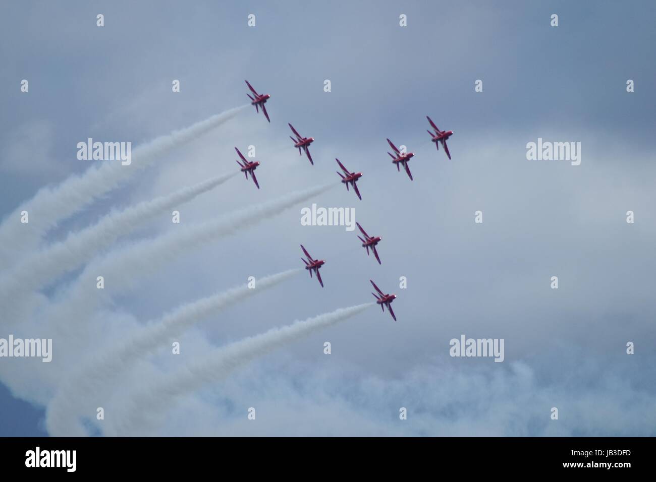 The Red Arrows, Concord Formation, RAF Acrobatic Team, Hawk T1, Torbay ...