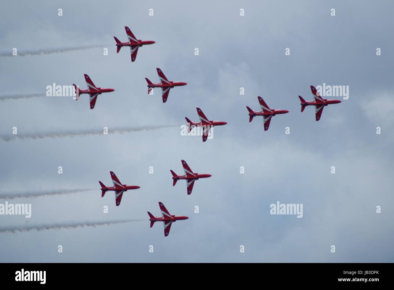 Red arrows concord formation hi-res stock photography and images - Alamy