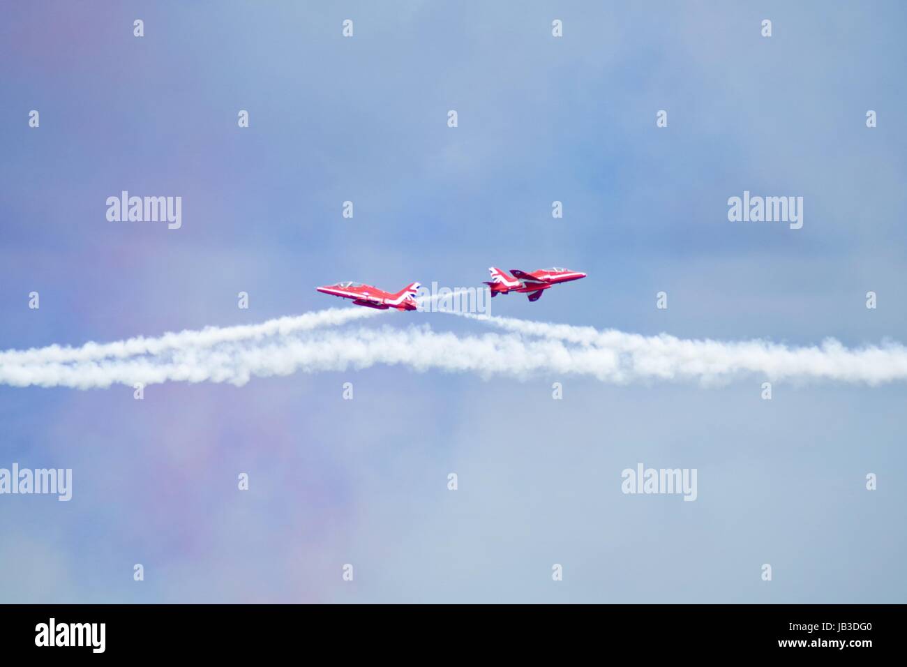 The Red Arrows, RAF Acrobatic Team, Hawk T1, Torbay Airshow 2017 Stock ...