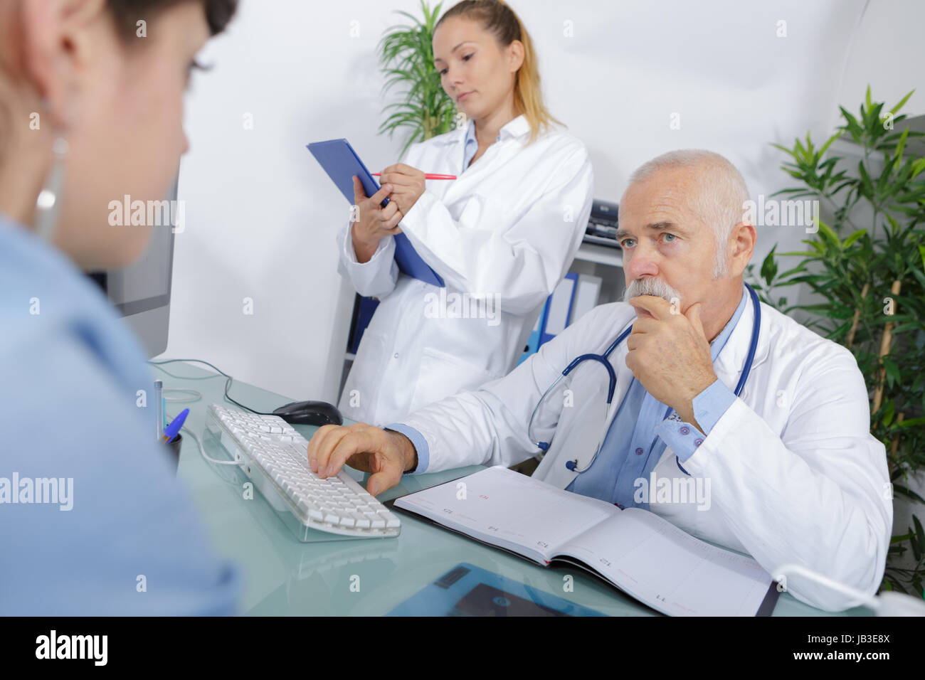 an appointment with the doctor Stock Photo - Alamy