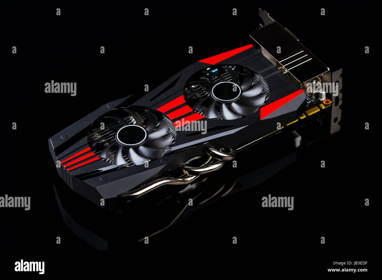 graphic card isolated on black background Stock Photo - Alamy
