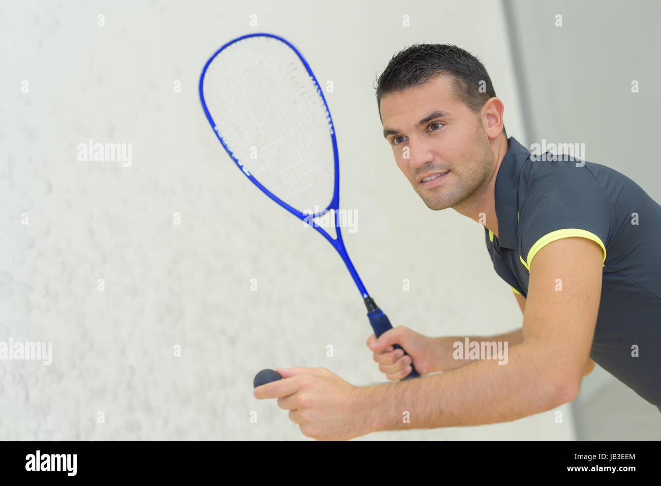 Tennis player gripping racket hi-res stock photography and images - Alamy