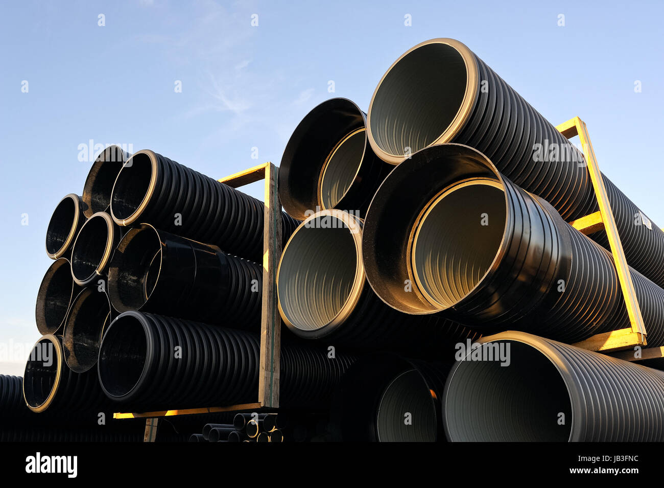 pipe for water management on building site Stock Photo - Alamy