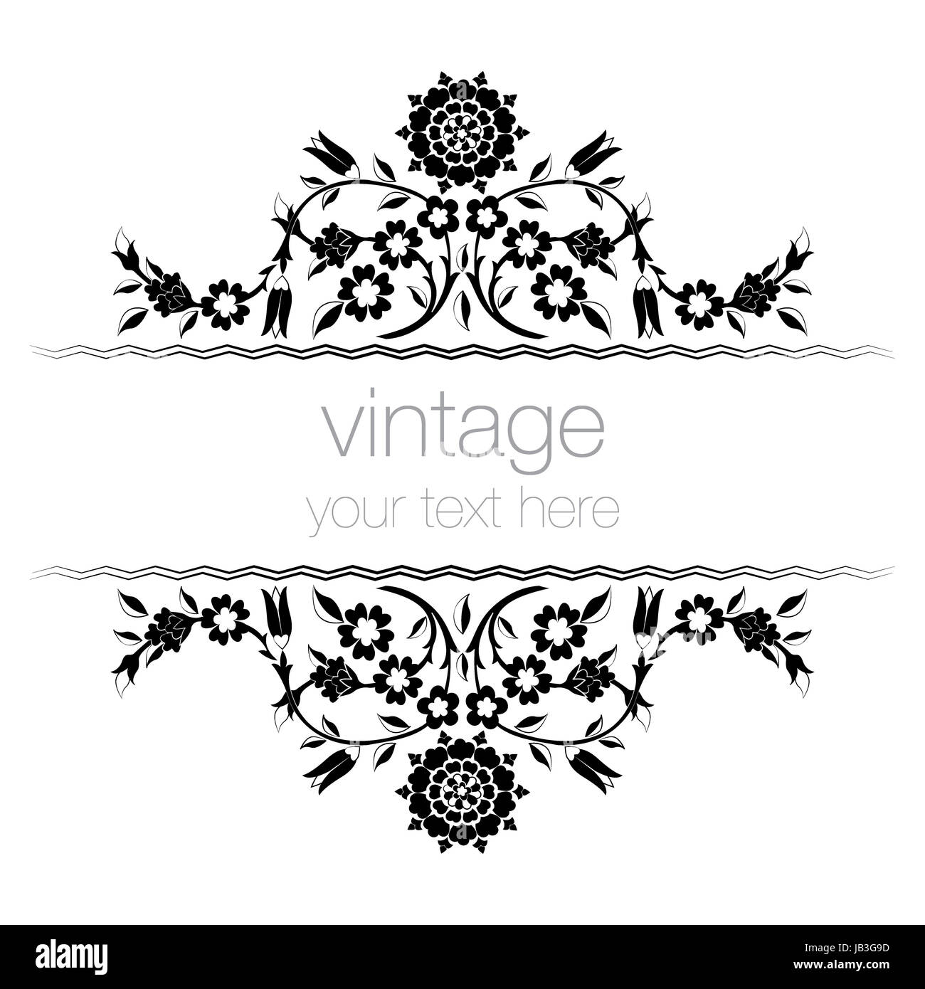 eastern oriental style ornate old frame pattern Stock Photo - Alamy