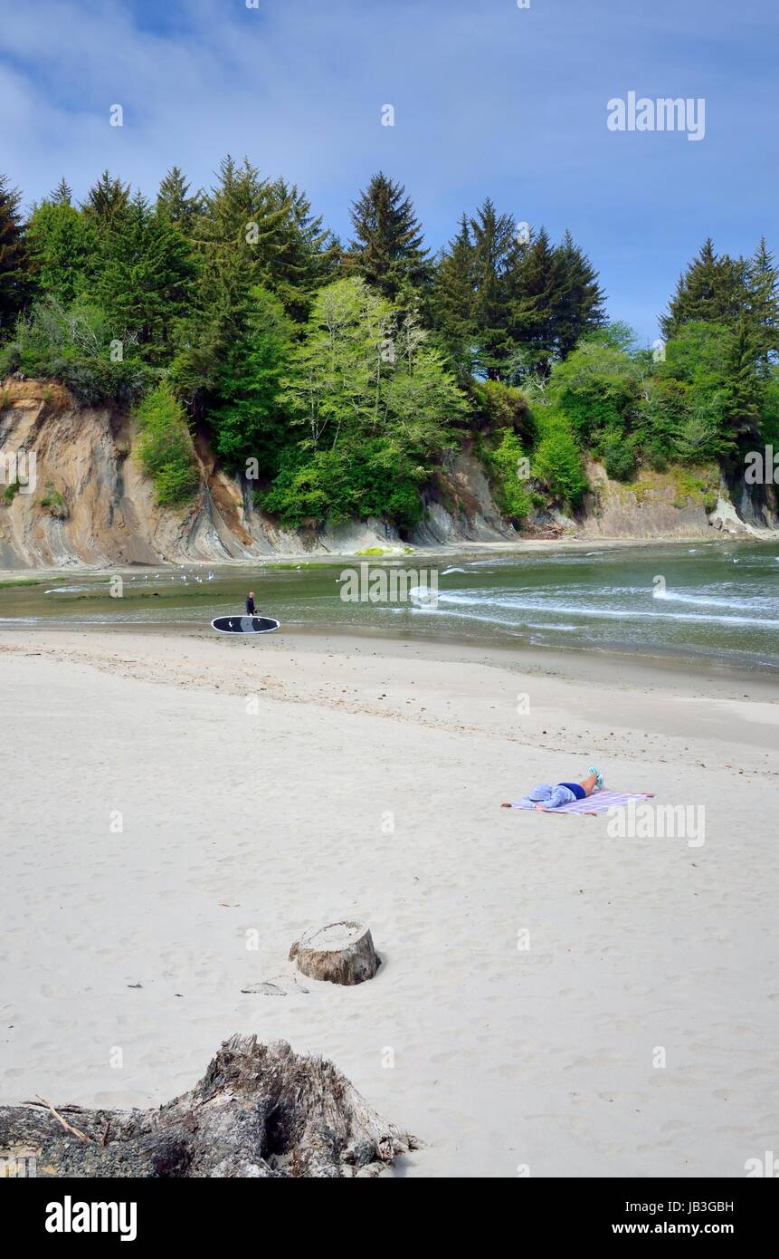 Woman sun bathing hi-res stock photography and images - Alamy