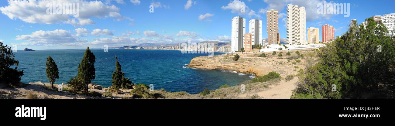 spain - benidorm * panoramic picture Stock Photo - Alamy