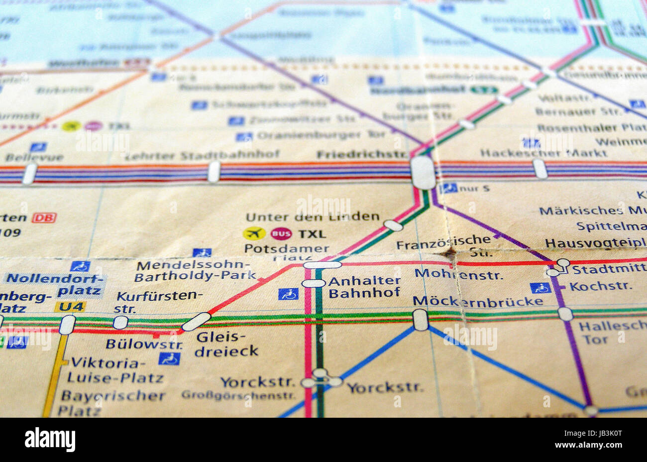 Berlin subway map hi-res stock photography and images - Alamy