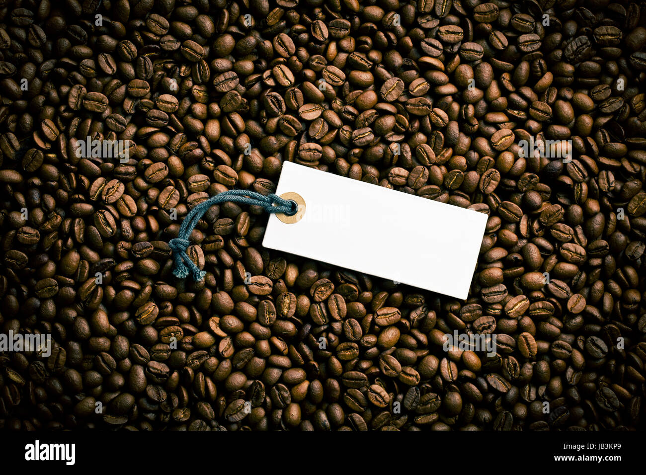 top view of price tag on coffee beans Stock Photo - Alamy
