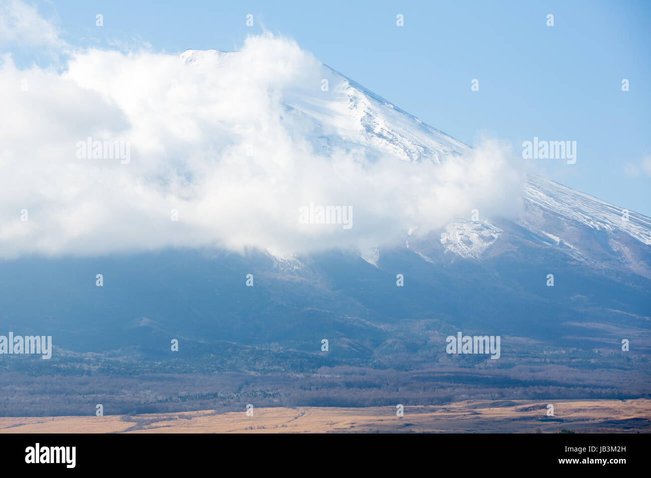 Cloudy with Mountain Fuji fujisan at Yamanashi Japan Stock Photo - Alamy