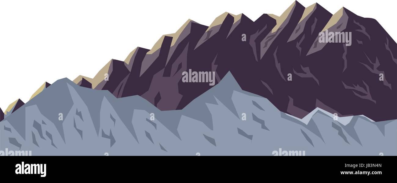 Tall mountain peak Stock Vector Images - Alamy