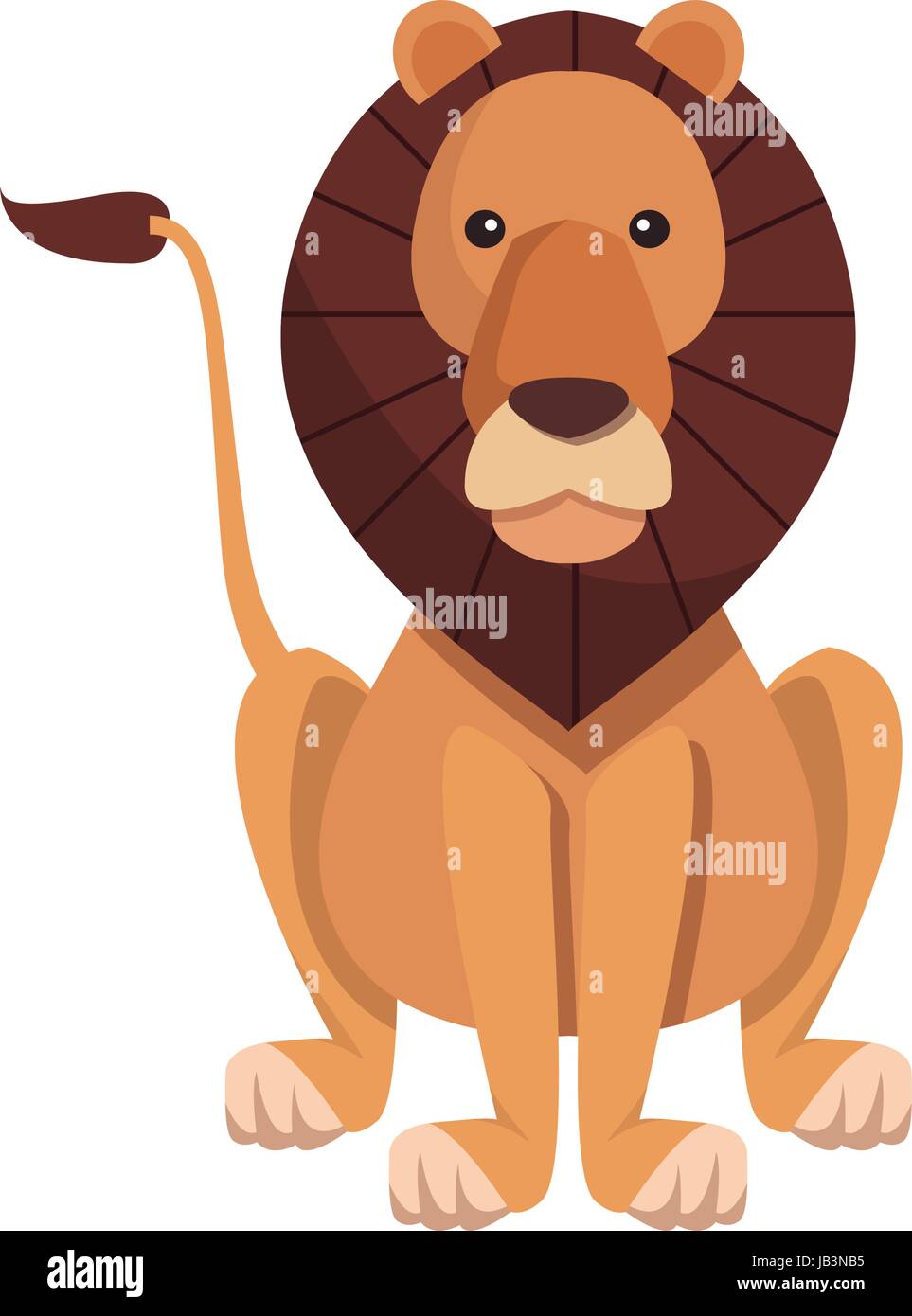 lion sits dangerous predator animal Stock Vector Image & Art - Alamy