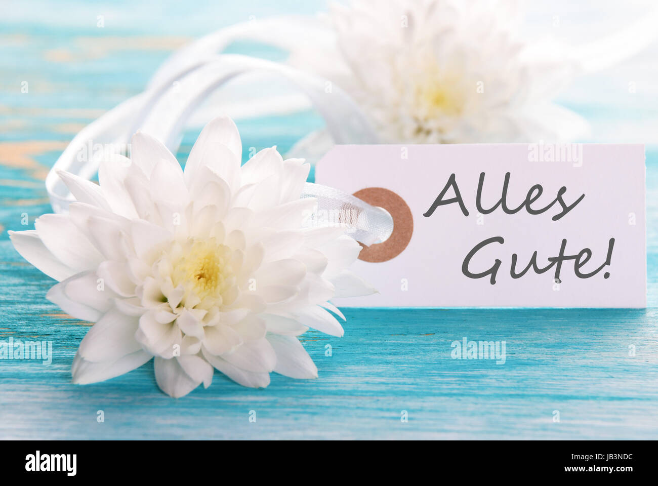 Label with the German Words Alles Gute which means Congratulations ...