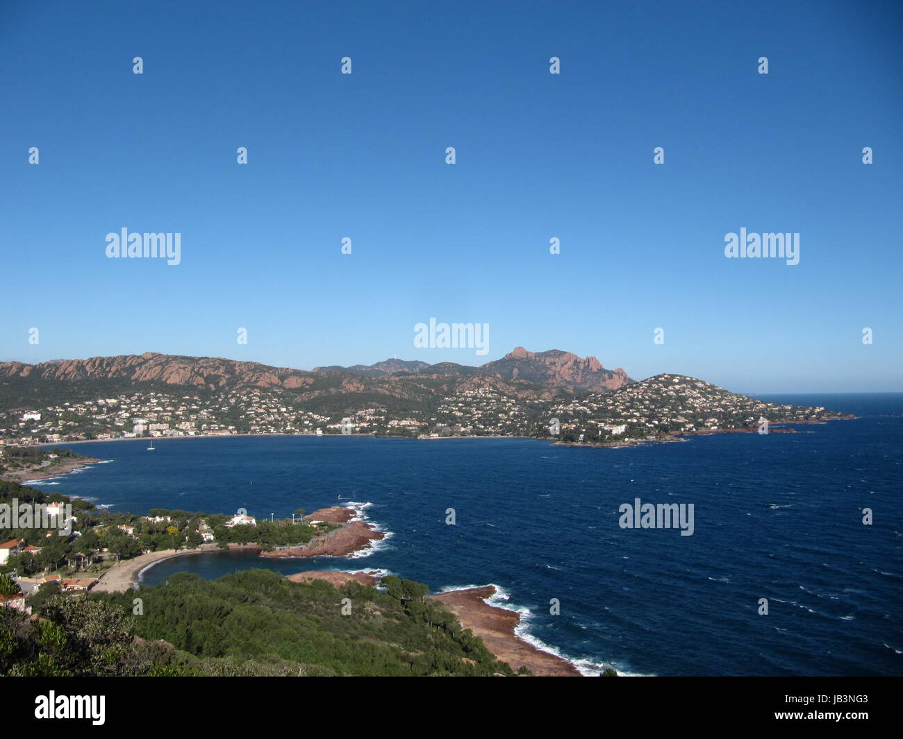 bay of agay with estérel massif,var / france Stock Photo - Alamy