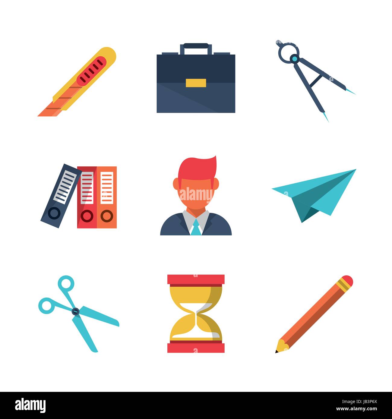 white background with study icons Stock Vector Image & Art - Alamy