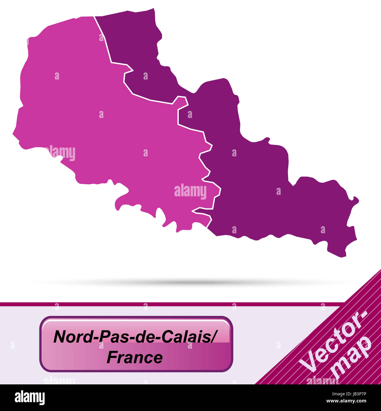 Map of nord in france hi-res stock photography and images - Alamy