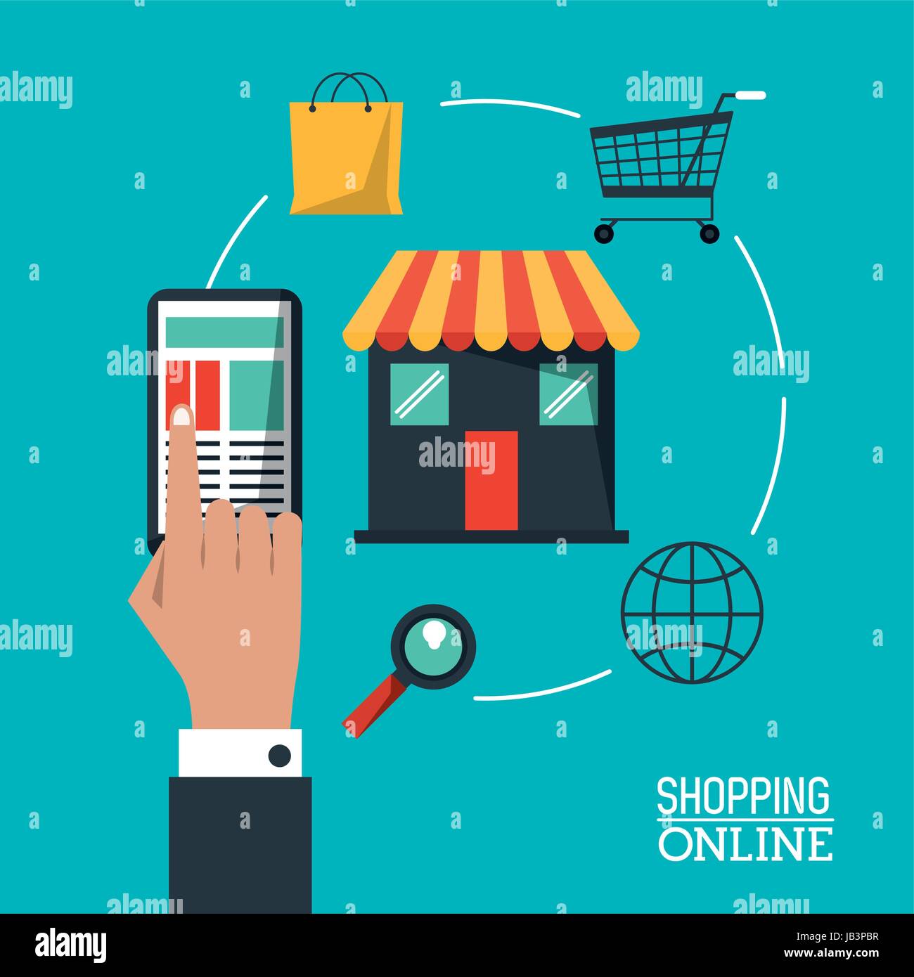 Buying cycle Stock Vector Images - Alamy