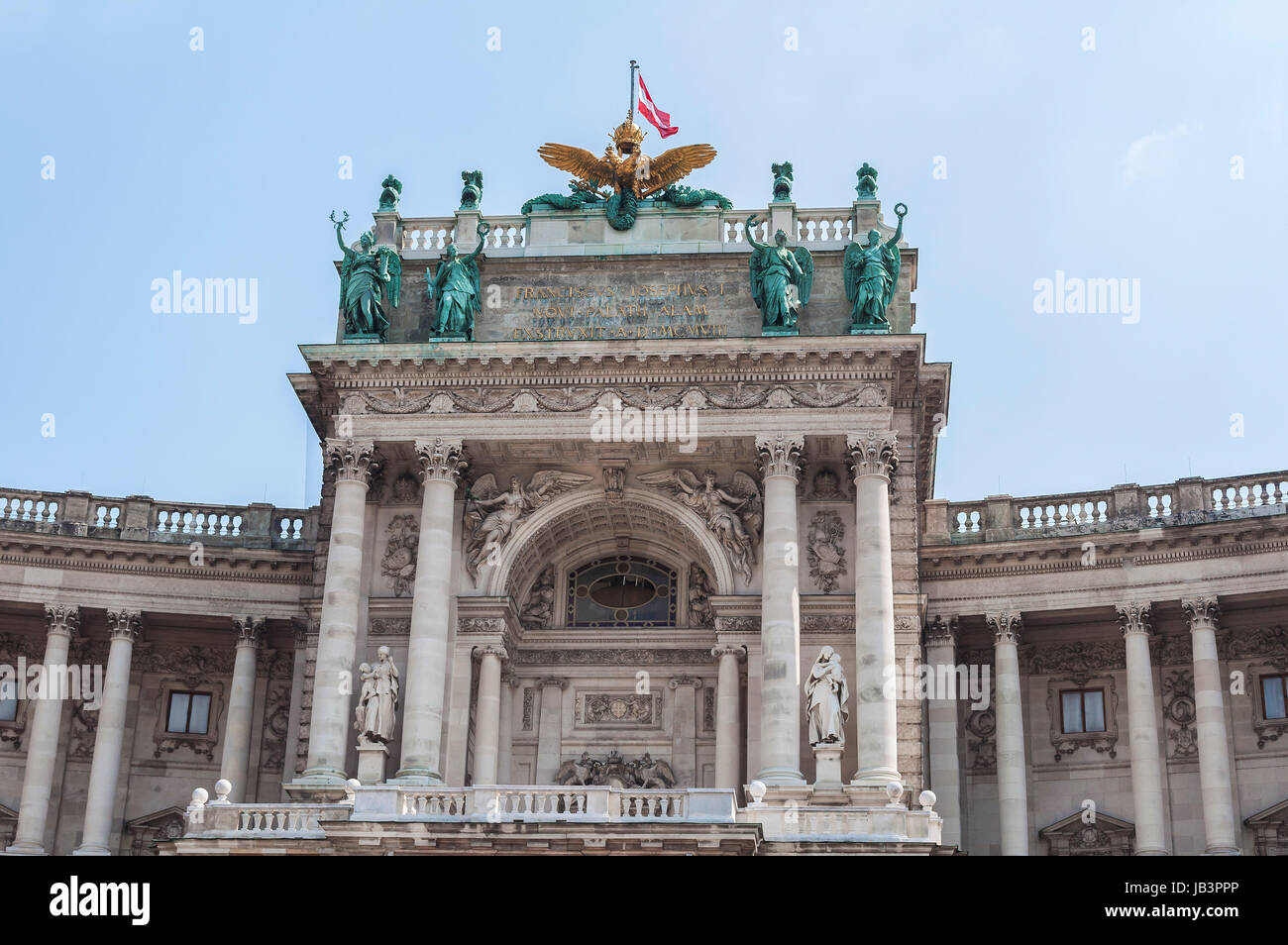 Austrian National Library, Hofburg Imperial Palace, Vienna Stock Photo ...