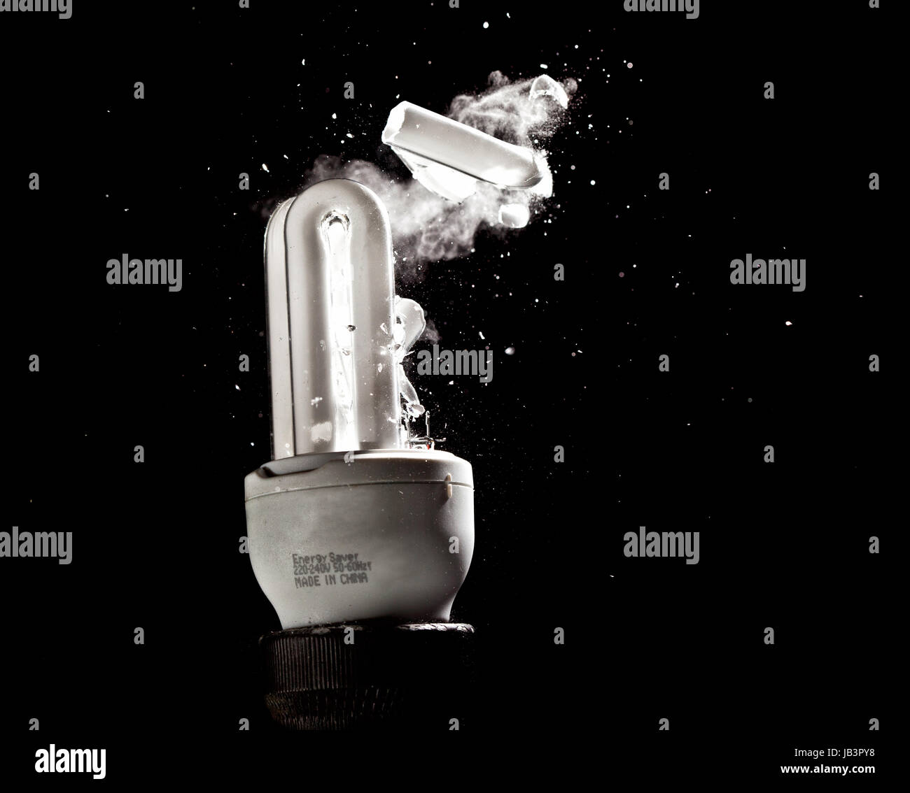 close up image of electric bulb explosion Stock Photo - Alamy