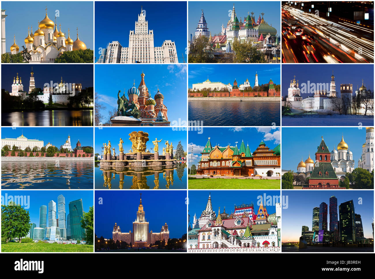 Collection of beautiful photos in Moscow, Russia Stock Photo - Alamy