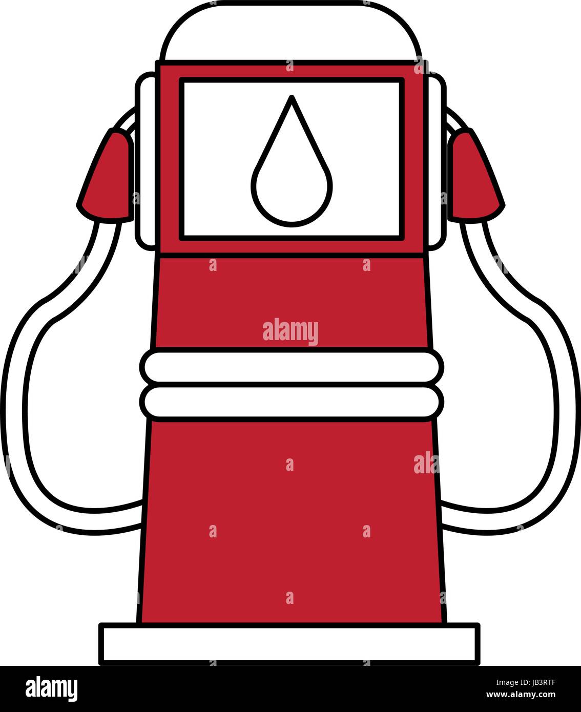 fuel station illustration cartoon silhouette Stock Vector Image & Art ...