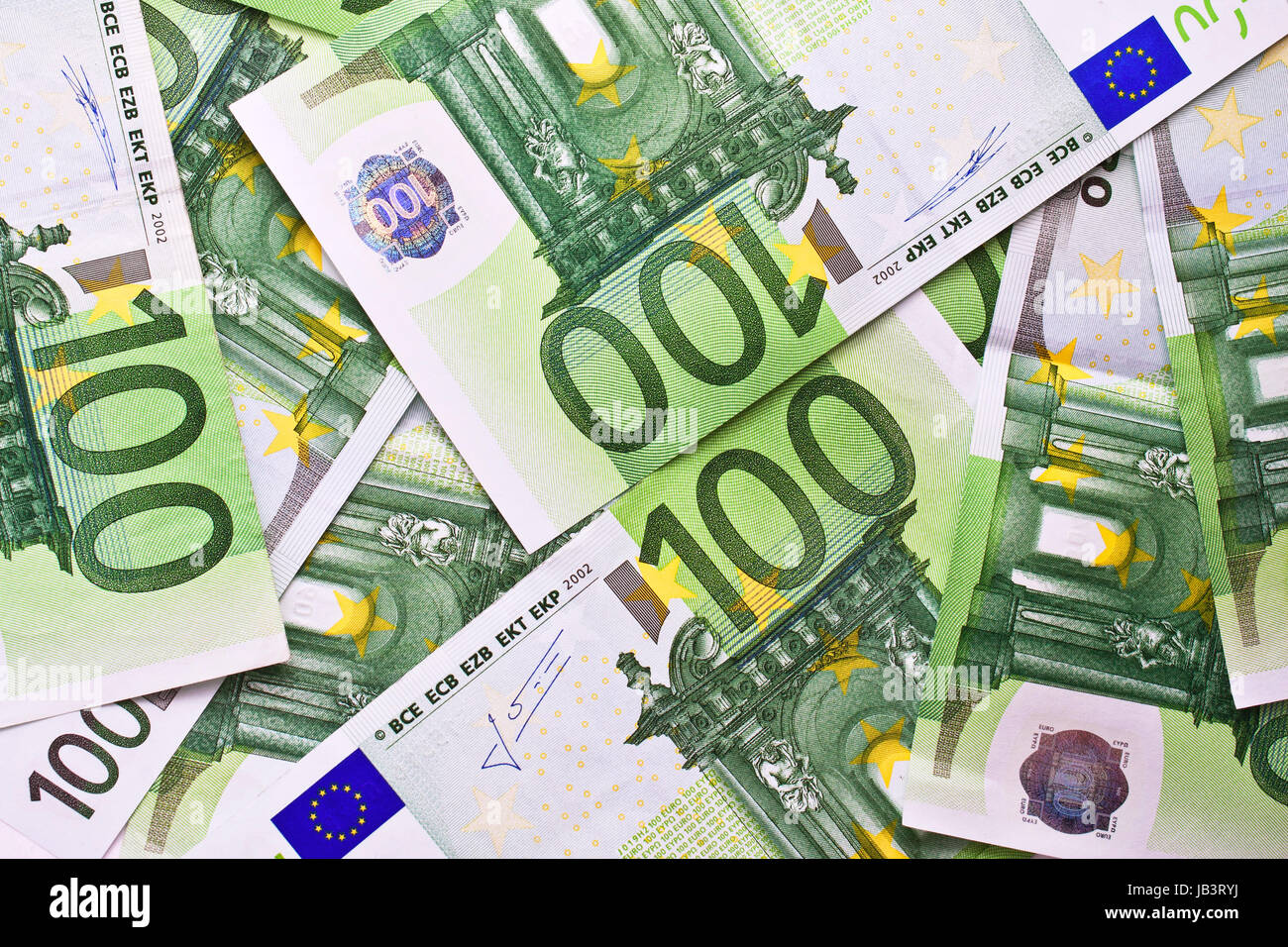 Many euro banknotes making european currency background Stock Photo - Alamy