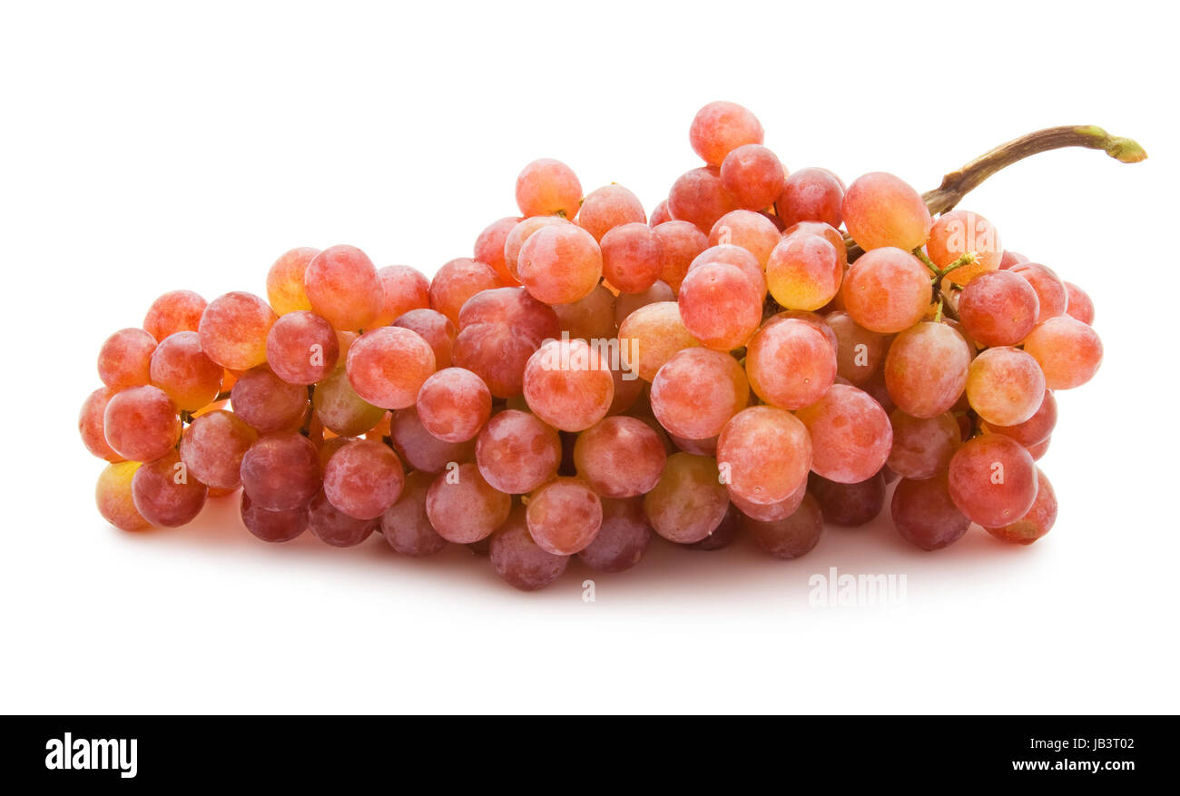 Branch of grapes isolated on white background Stock Photo - Alamy