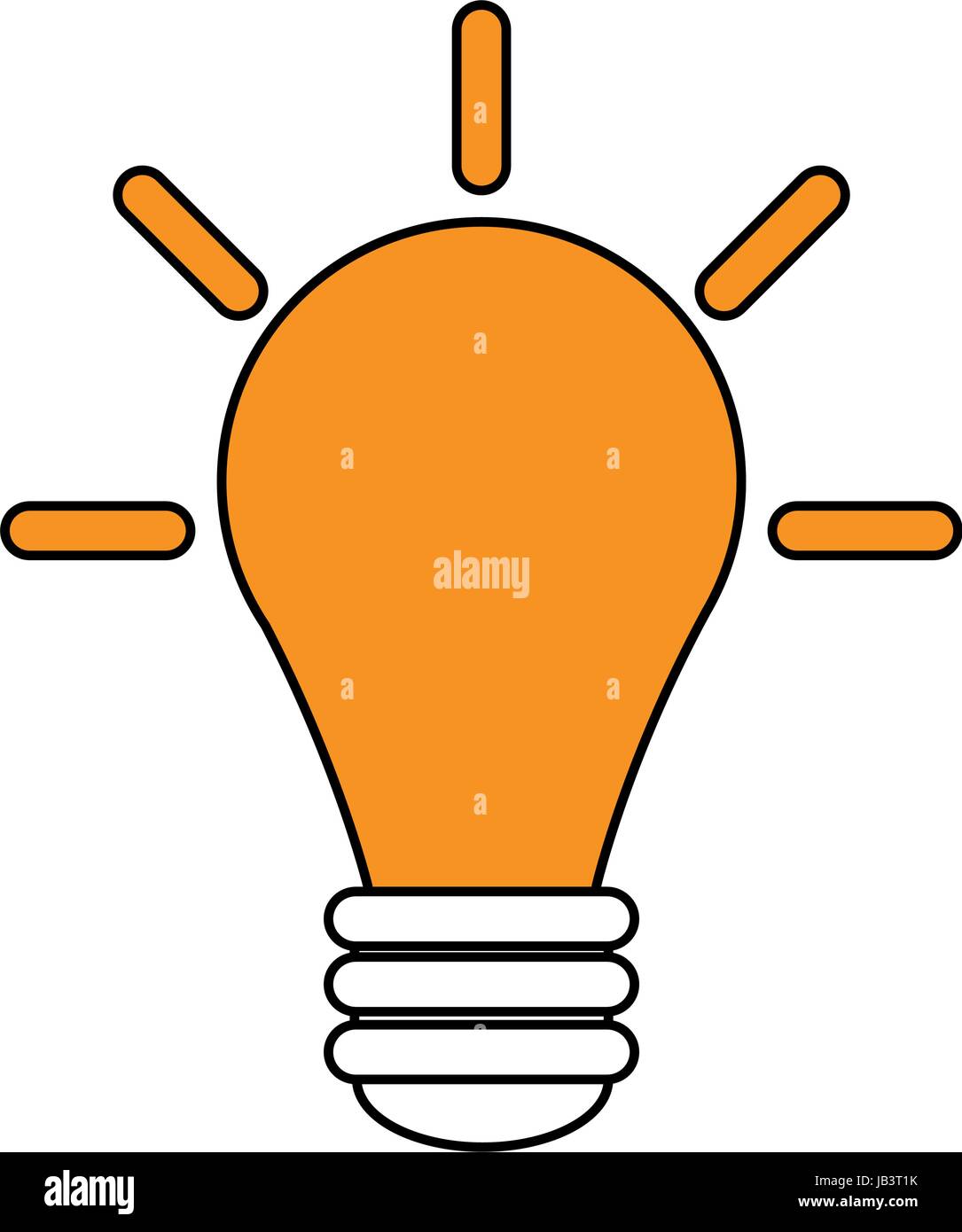 bulb illustration cartoon silhouette Stock Vector Image & Art - Alamy