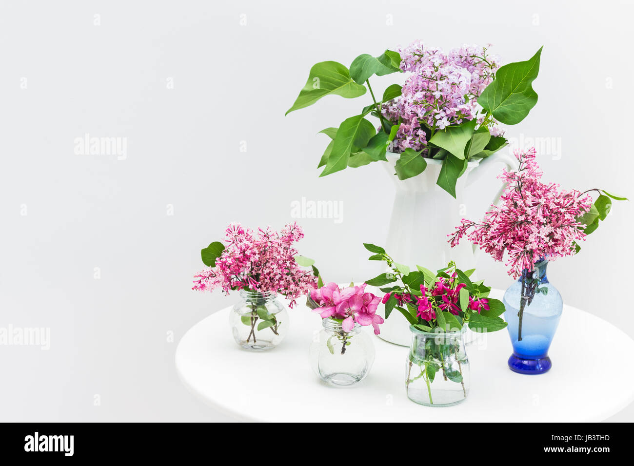 Pitcher with spring flowers hi-res stock photography and images - Alamy