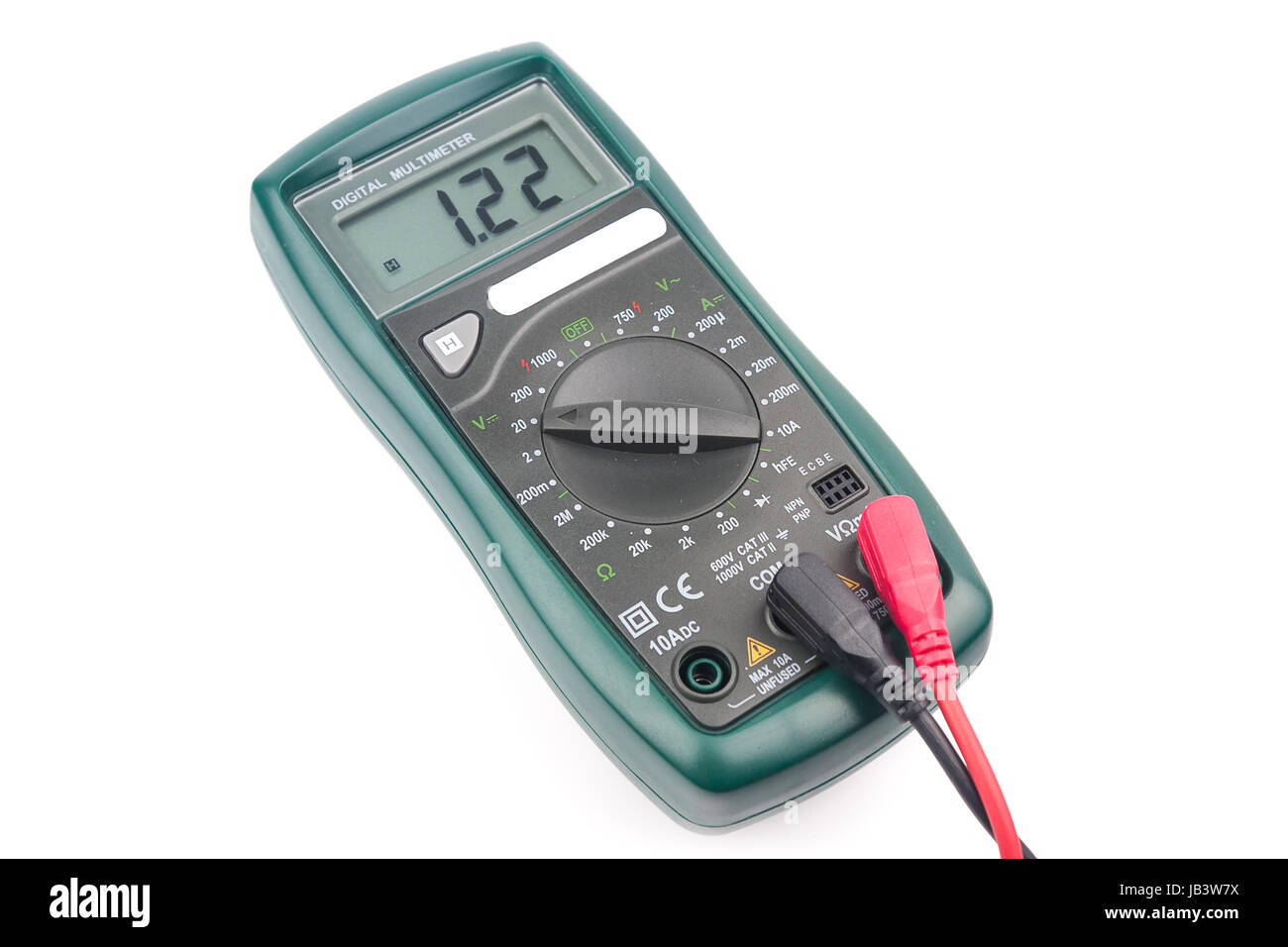 Digital multimeter isolated on white background Stock Photo - Alamy