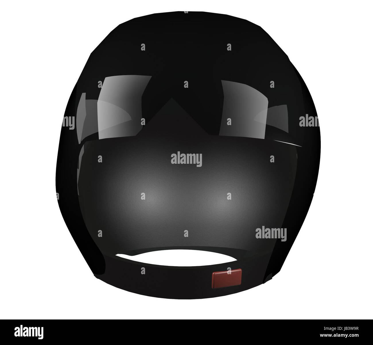 Black helmet over white background, 3d render Stock Photo - Alamy