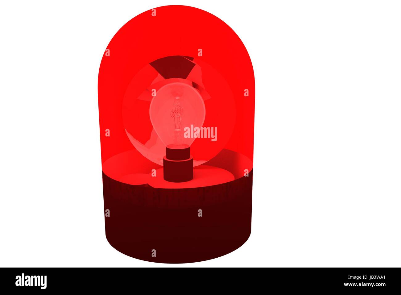 Red flashing over white background, 3d render Stock Photo - Alamy